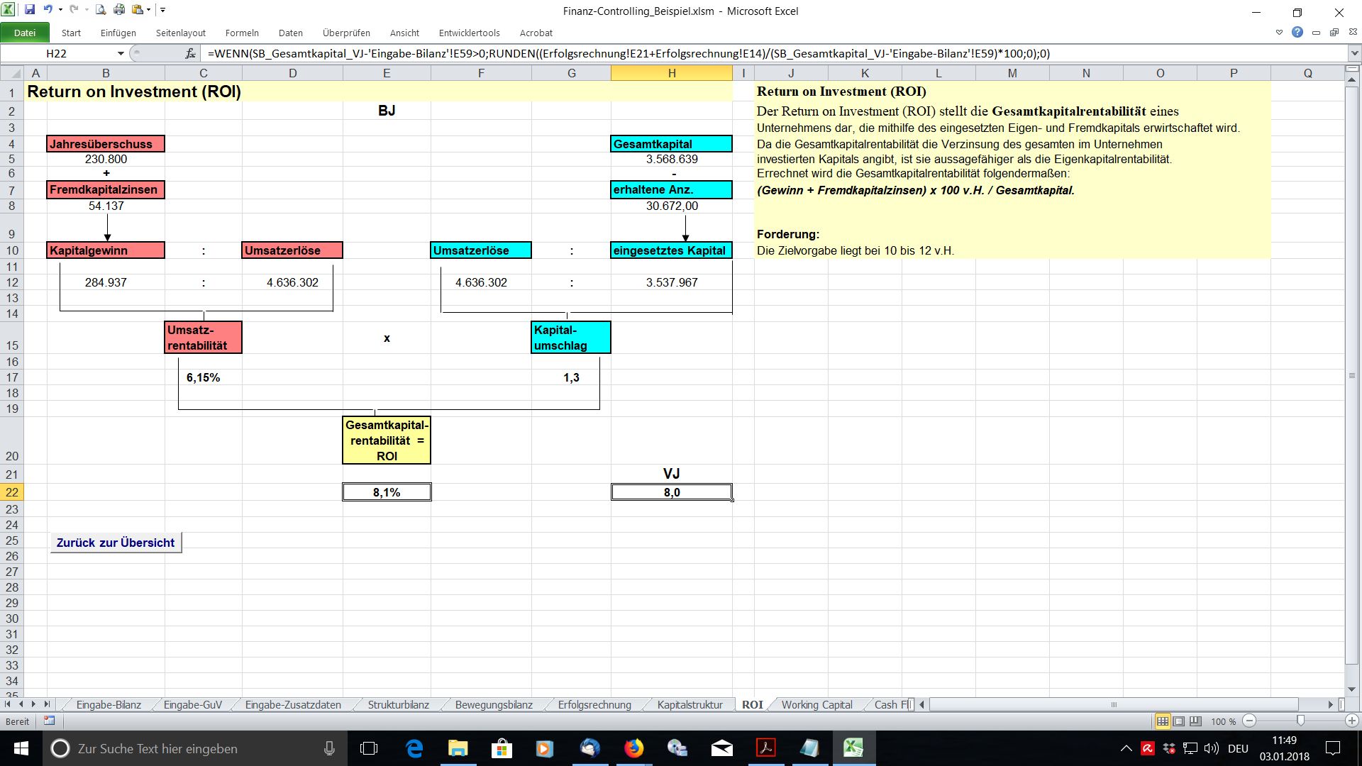 Excel-Tool: Finanz-Controlling für kleine und mittlere Unternehmen